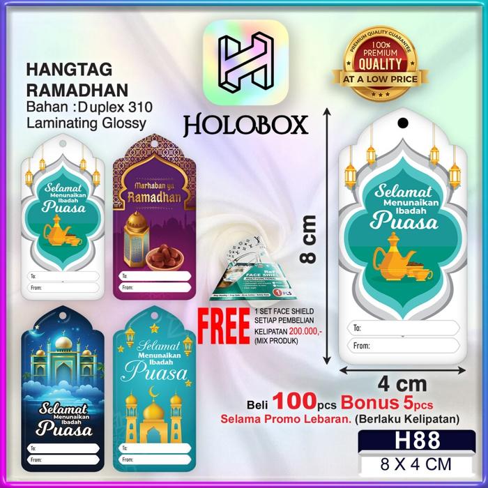 Jual Hang Tag – Hang Tag Motif Idul Fitri 3.5x7 | H30 - All variant ...