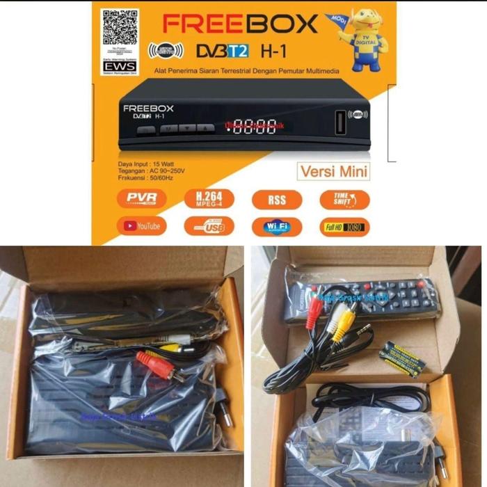 Jual STB Set Top Box FreeBox DVB T2 H1 Receiver TV Digital Original - Kab. Kudus - Kudus ...