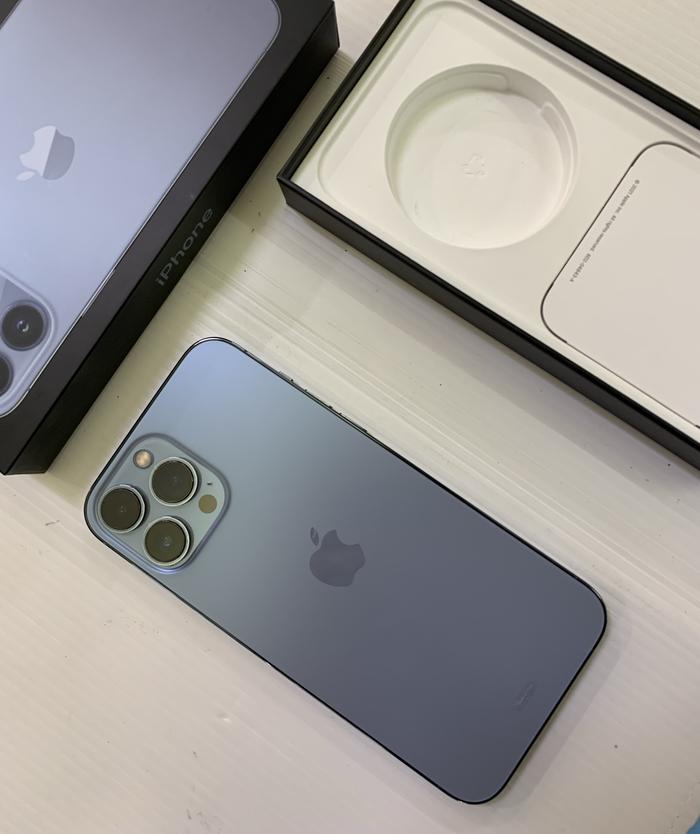 Jual iBox iPhone bekas,second iPhone 13 Pro Max 128gb Sierra Blue Resmi ...