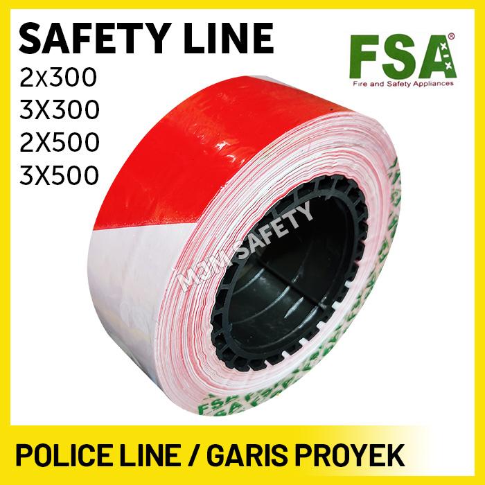 Jual FSA Safety Police Line Garis Pembatas Polisi Tali Proyek MERAH ...