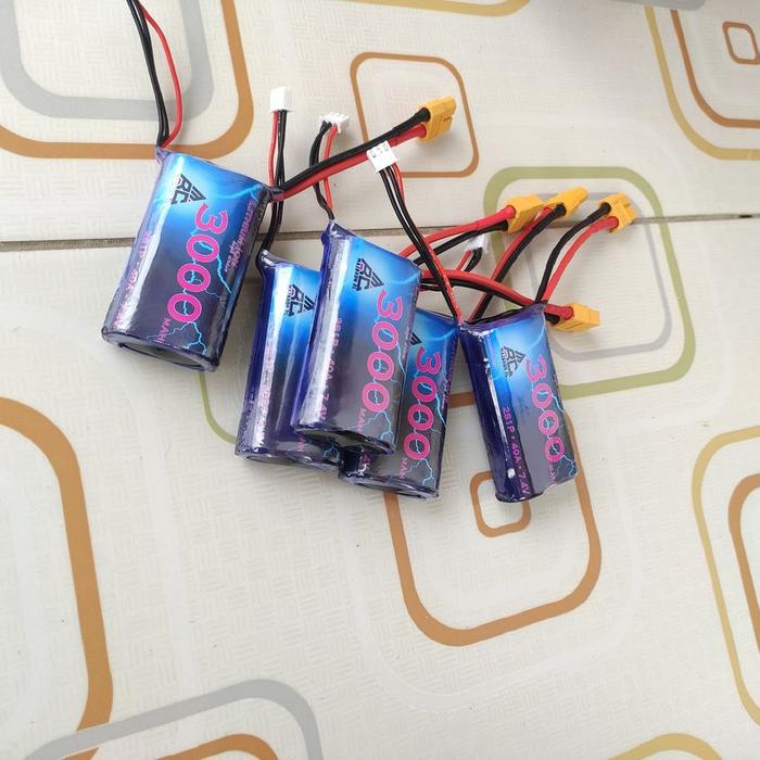 Jual Bettery Batre Li Ion Lion 18650 2s 3000mah 35a With Xt60 Xt30 T ...
