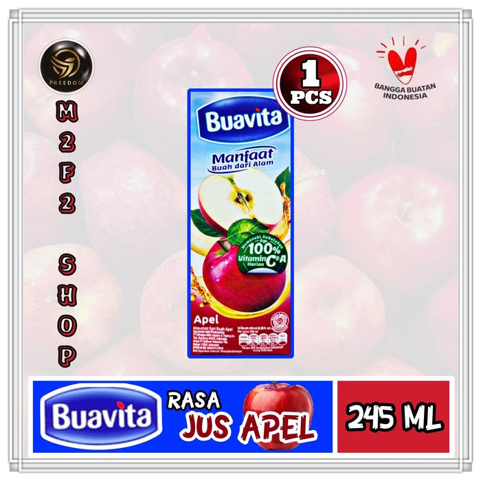 Jual Juice Buavita Jus Apel/Apple - 250 ml (Harga Satuan) - Jakarta Pusat - M2F2 Shop | Tokopedia