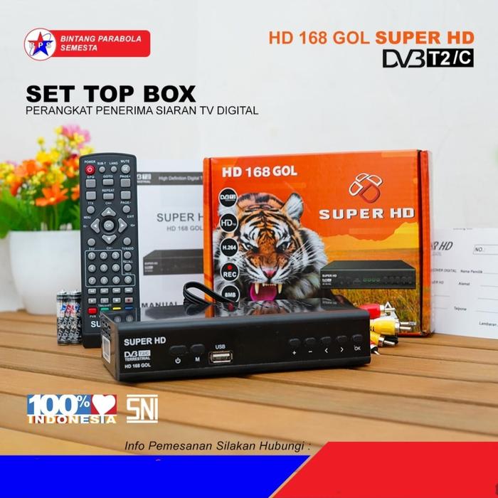Promo stb dvbt2 super hd 168 set top box tv digital - Kota Medan ...