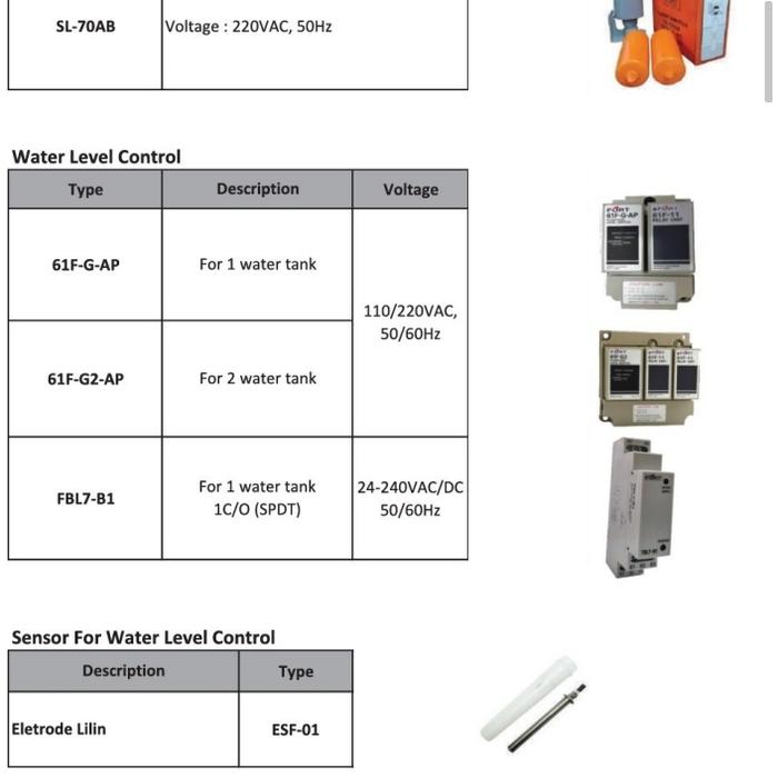 Jual Sensor Water Level Control. Electrode Lilin ESF-01. Stainless ...