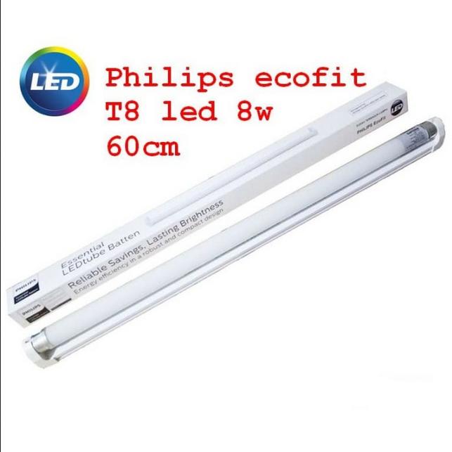 Jual KAP LAMPU Set LED TUBE T8 1xTLed PHILIPS ECOFIT BN015C 8W/16W - 8W (60cm) - Kota Surakarta ...