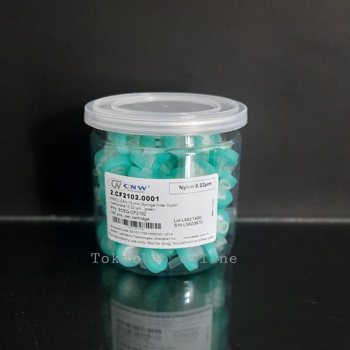 Jual Syringe Filter Nylon 0,22 um, d= 13 mm, green + Certificate - Kota ...