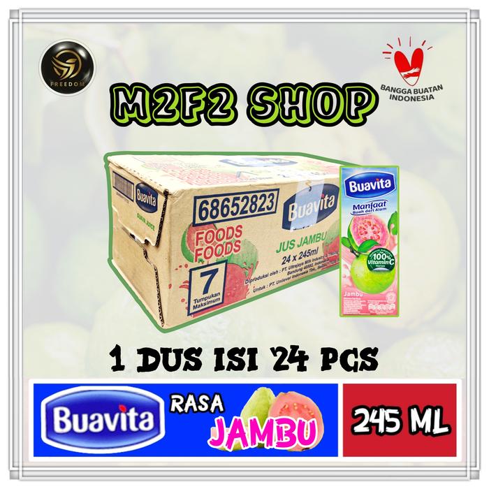 Jual Jus Buavita Rasa Jambu Kotak | Juice Guava - 245 ml (Harga Karton ...