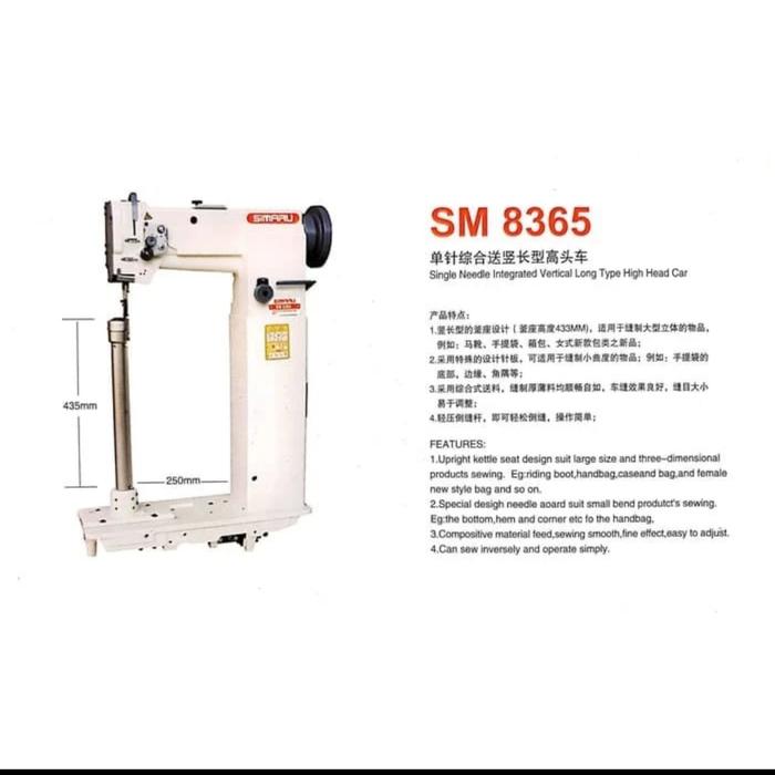 Jual Mesin Postbed Simaru 8365 Jahit Koper Fiber Tiang 40cm 1 Jarum ...