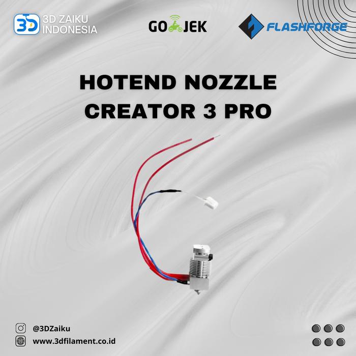 Jual Original Flashforge Creator 3 Pro Extruder Assembly Hotend Nozzle ...