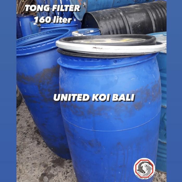 Jual TONG BIRU FILTER KOLAM IKAN KOI 160 LITER MEDIA FILTER - Kota ...