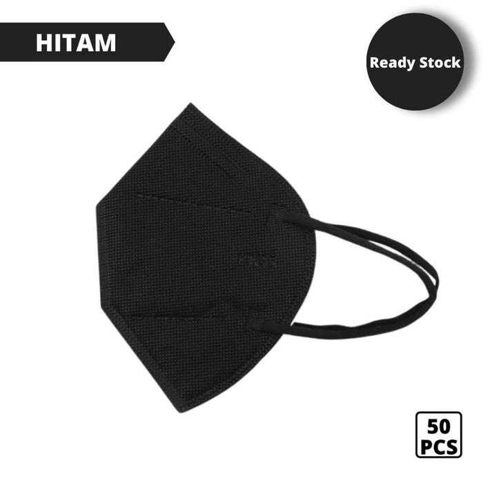Jual Masker KN95 1 Box isi 50Pcs Masker Earloop RP - KN95 Hitam 50 ...