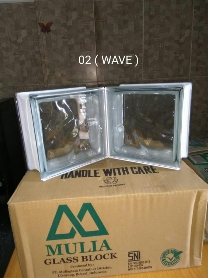 Jual Kaca GlassBlock MULIA WAVE 95002 / Glassblok Glass Block Gojek ...