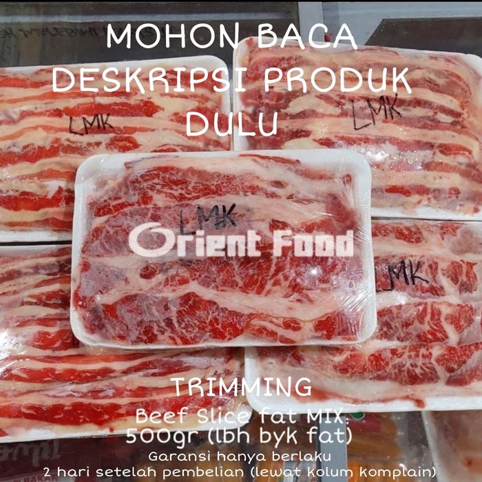 Jual Beef Slice FAT Mix 500gr - Kota Surabaya - Orient Food | Tokopedia