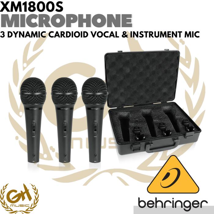 Promo Behringer XM1800S 3 Dynamic Cardioid Vocal and Instrument ...