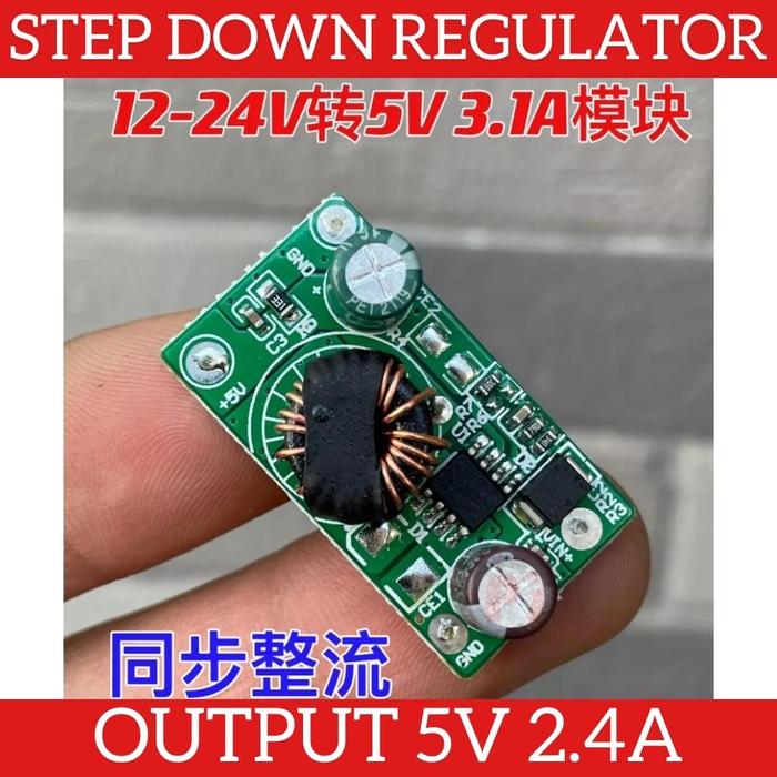 Jual Step Down Regulator Penurun Tegangan Output 5V 2.4A Input 12V sd ...