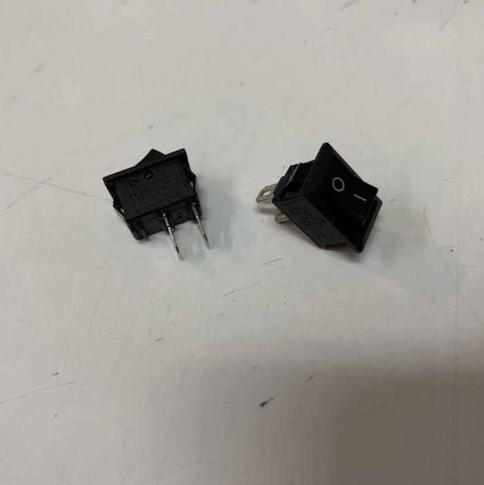 Jual Rocker Switch Saklar Mini 2pin 2 pin 2 p 2p Hitam (tanpa lampu ...