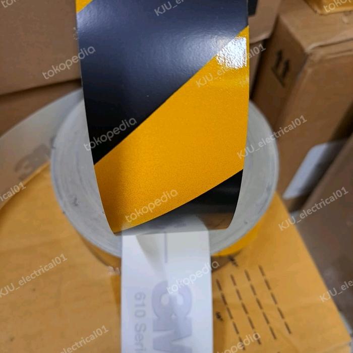 Jual 3m sticker scotchlite 610 yellow black 50mm x 45m - Jakarta Barat ...