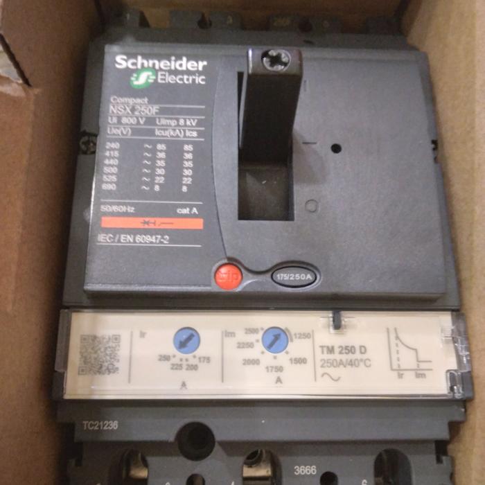 Jual MCCB Schneider NSX250F 3P 250A TMD LV431870 Original Schneider - Jakarta Pusat - ELECTRIC ...