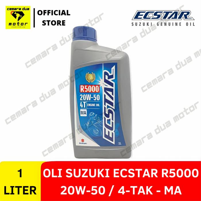 Jual OLI SUZUKI ECSTAR R5000 20W-50 1000ML 1 LITER MA SGO SATRIA FU ...