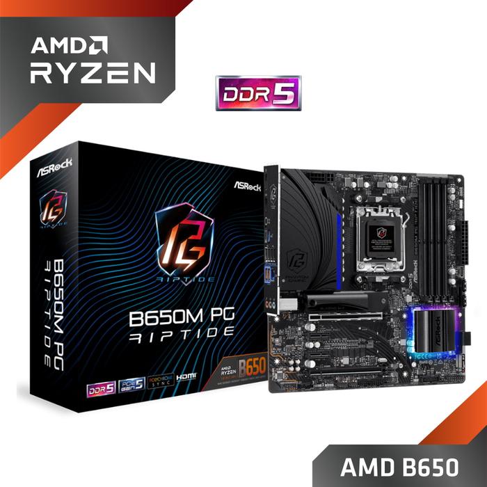 Promo ASROCK B650M PG Riptide | Motherboard AMD B650 Ryzen AM5 Cicil 0% ...