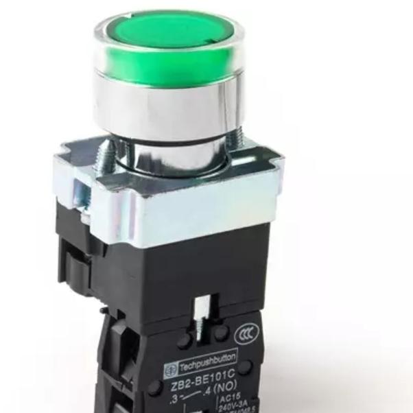 Jual Push Button Lamp LED 22mm type XB2 di tekan balik tidak lock ...