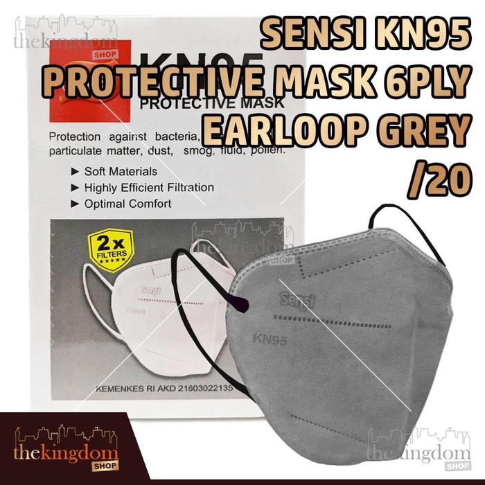 Promo Sensi KN95 Protective Mask 6ply Earloop Activelife /20 Masker ...