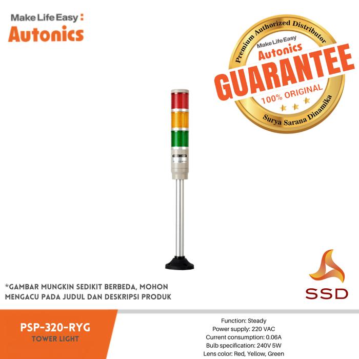 Jual Autonics / Menics Tower Light Lampu Indikasi Bohlam 220vac PSP-320 ...