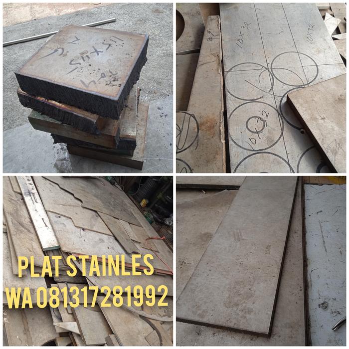 Jual plat 304 tebal 10 mm x 100 mm x 200 mm / plat stainles sus 304 ...