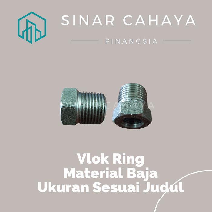 Jual Vlok Ring (Bushing) Baja kelas 3000 ukuran 1/2" x 1/4" - Jakarta ...