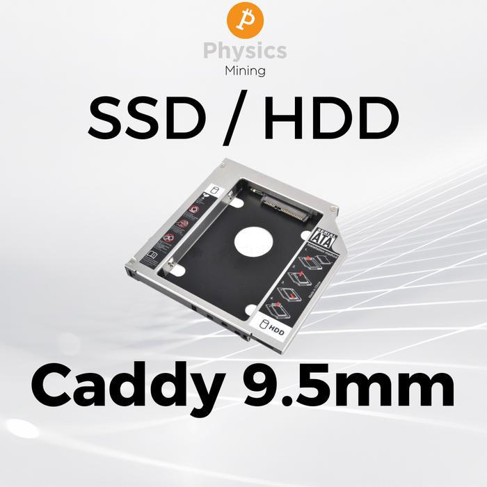 Jual SSD HDD CADDY SLIM 9.5MM / CASING DVD SLOT TO SATA HARDDISK ...
