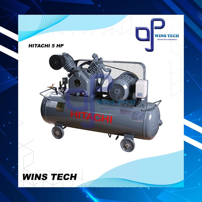 Jual COMPRESSOR/KOMPRESOR ANGIN HITACHI 5 HP MODEL 3.7P-9.5VS5A ...