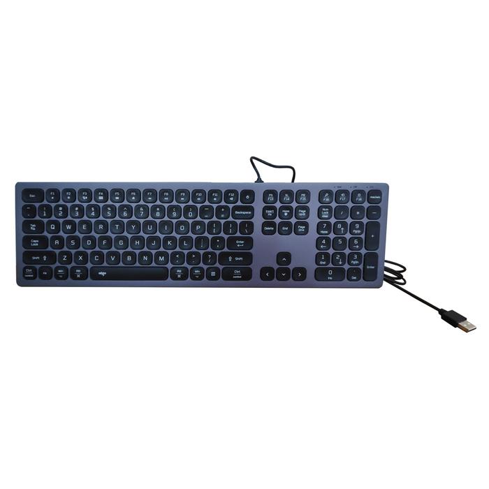 Jual AIGO Keyboard V800 Ultra Thin Metal - Wired USB - Jakarta Pusat ...