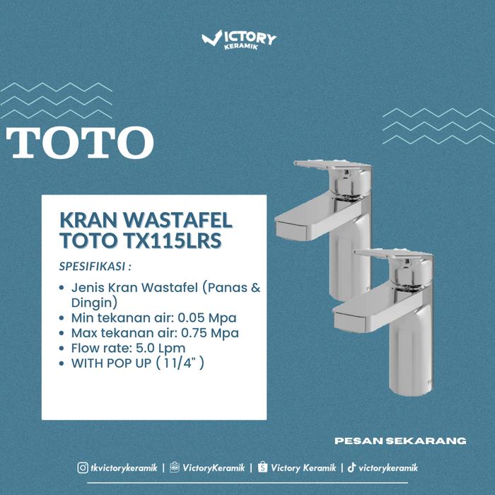 Jual KRAN WASTAFEL TOTO TX115LRS / TX 115 LRS PANAS DINGIN - Kab ...