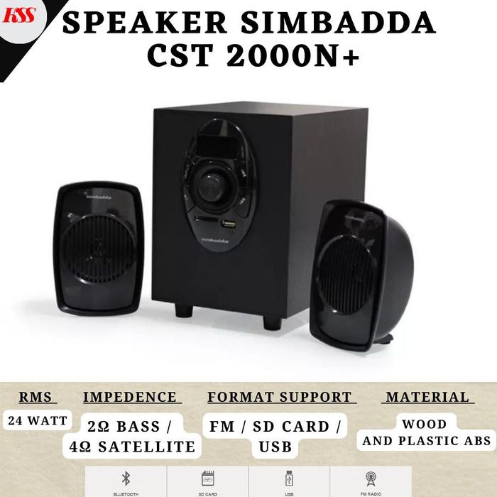 Jual Simbadda CST 2000N Plus 2.1 Multimedia Speaker - Jakarta Pusat - KSS Komputer | Tokopedia