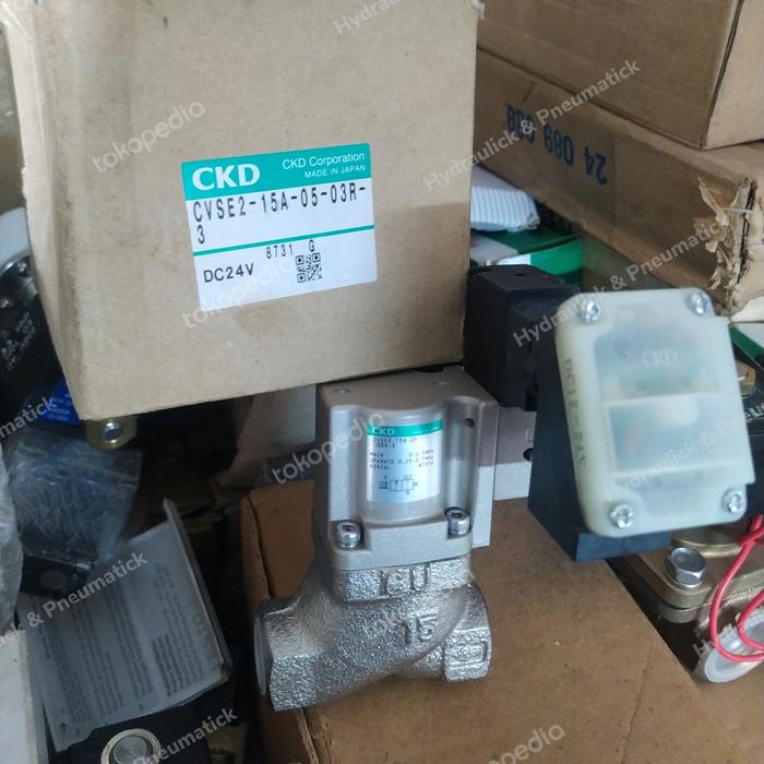Jual CVSE2-15A-05-03R-3 Solenoid Valve CKD 1/2 INCH 24V ORIGINAL - Jakarta Barat - Hydraulick ...