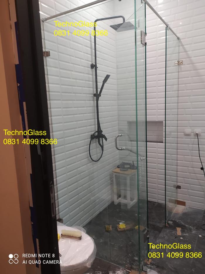 Jual Shower Box / Kaca Tempered Shower / Kamar Mandi Tempered / Partisi ...