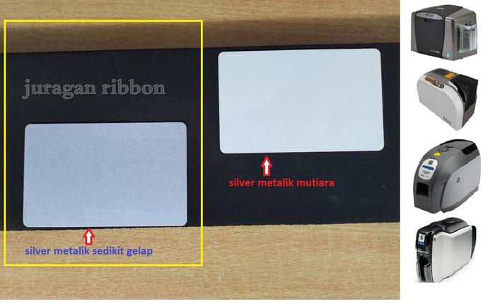 Jual Kartu PVC Blank Id Card WARNA SILVER HIGH QUALITY silver metalik ...