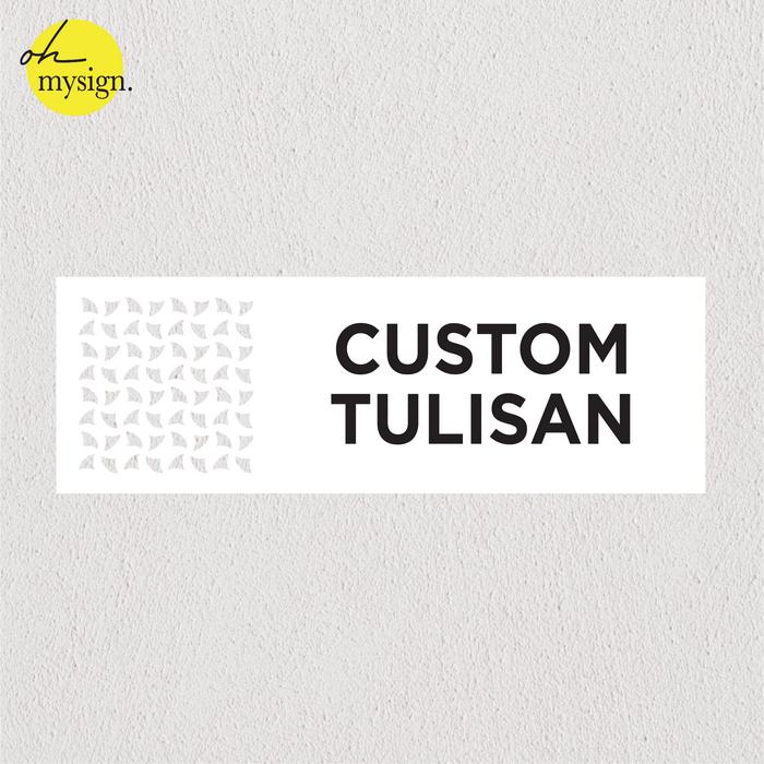 Jual Custom Sign Board Akrilik Tulisan Akrilik Signage Board Print ...