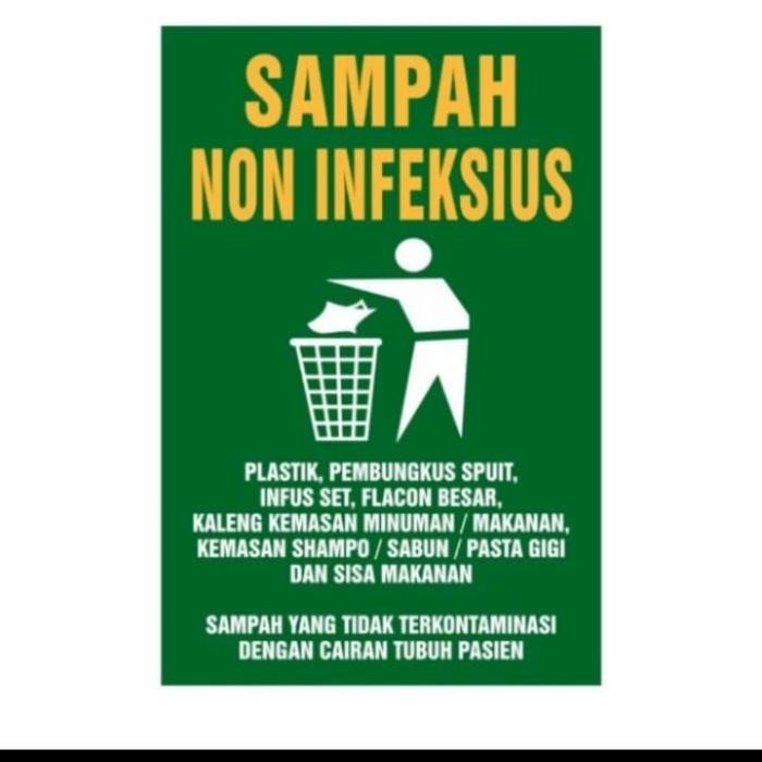 Jual STIKER SIGN. 10X15. SAMPAH NON INFEKSIUS. RAMBU K3 SAFETY ...