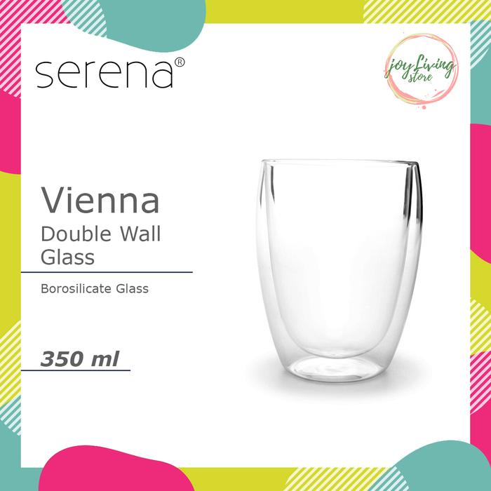 Jual Gelas Double Wall Serena Vienna 350ml - Cangkir Teh Kopi ...