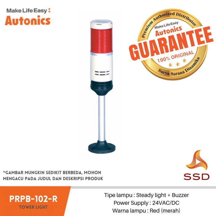 Jual Autonics / Menics Tower Light 24v AC DC Lampu Bohlam PRPB-102-R ...