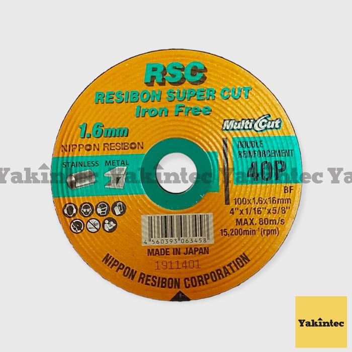 Jual Batu Potong 4" Inch Besi & Stainless RSC NIPPON RESIBON 40P JAPAN ...