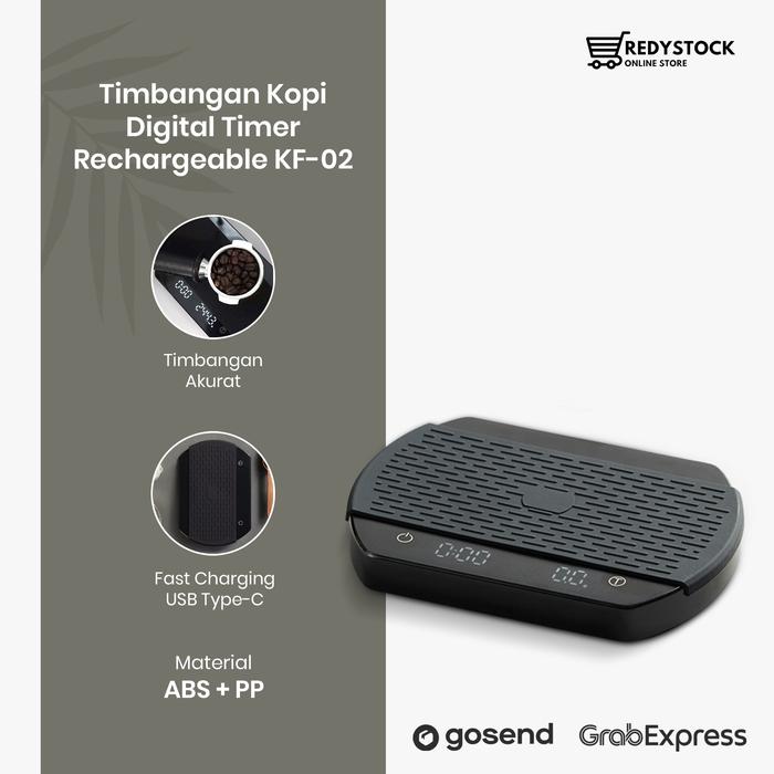 Jual Timbangan kopi digital scale timer arc Type-C Rechargeable - KF02 - Kota Tangerang ...