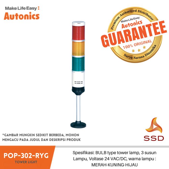 Jual Autonics / Menics Tower Light Lampu Indikasi Bohlam 24v POP-302 ...