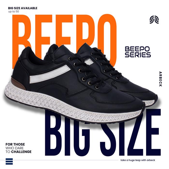 Jual Sepatu Besar SNEAKER Arbeck BEEPO ukuran besar 45-50 BIG SIZE ...