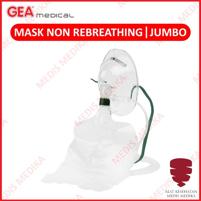 Jual Masker Oksigen Non Rebreathing GEA Dewasa Jumbo Kantong Oxygen ...