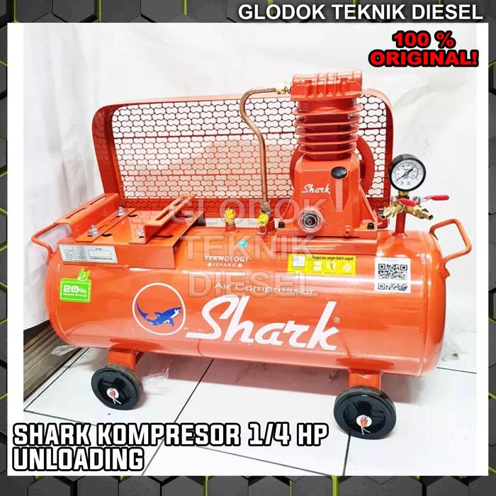 Jual SHARK Kompresor Angin 1/4 0.25 HP UNLOADING COMPRESSOR Tanpa ...