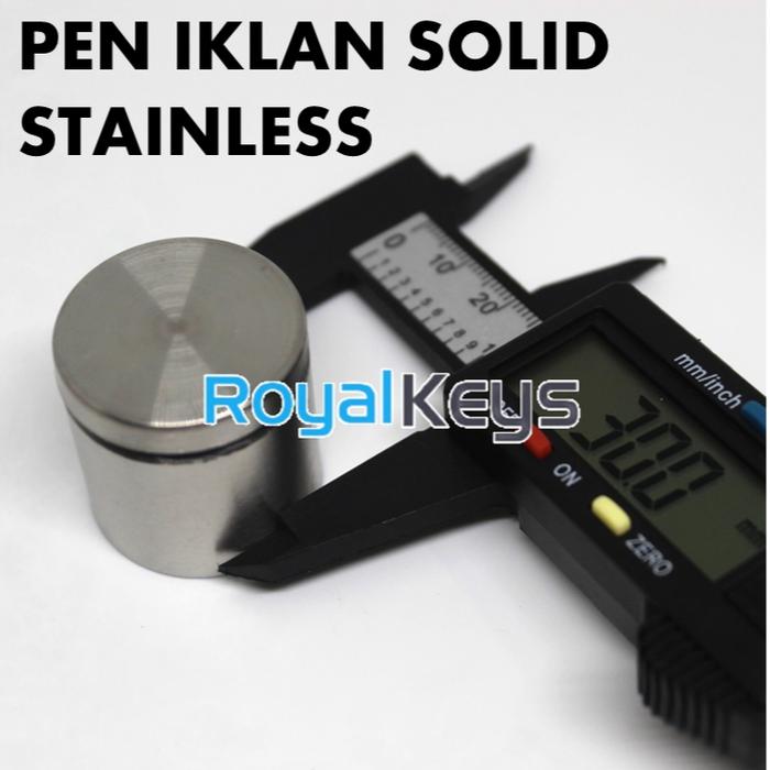 Jual Pen Iklan Solid Baut Sekrup Kaca Akrilik 30x30 Sign Board 30 x 30 ...