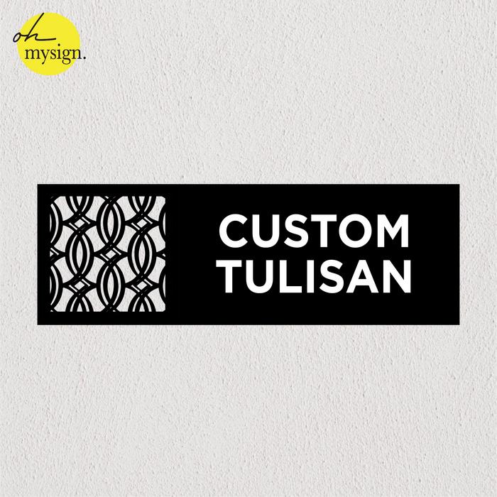 Promo CUSTOM TULISAN SIGN AKRILIK UV PRINT SIGNAGE DOOR SIGN BOARD ...