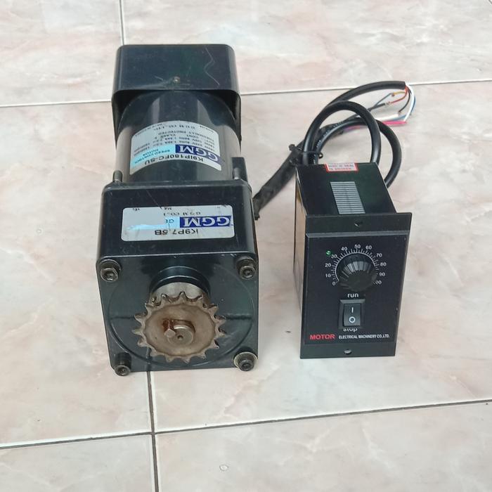 Jual Ac Motor Gearbok GGM 220V 180W Ratio 1 : 12,5 Speed Control 128Rpm ...
